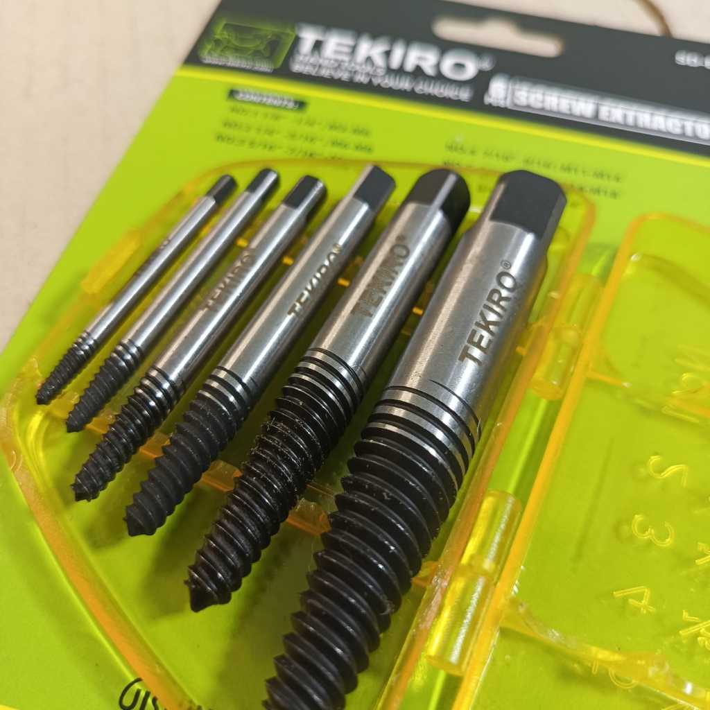 Jual Tekiro Tap Balik Set 6 Pcs Tekiri Screw Extractor Set 6 Pcs ...