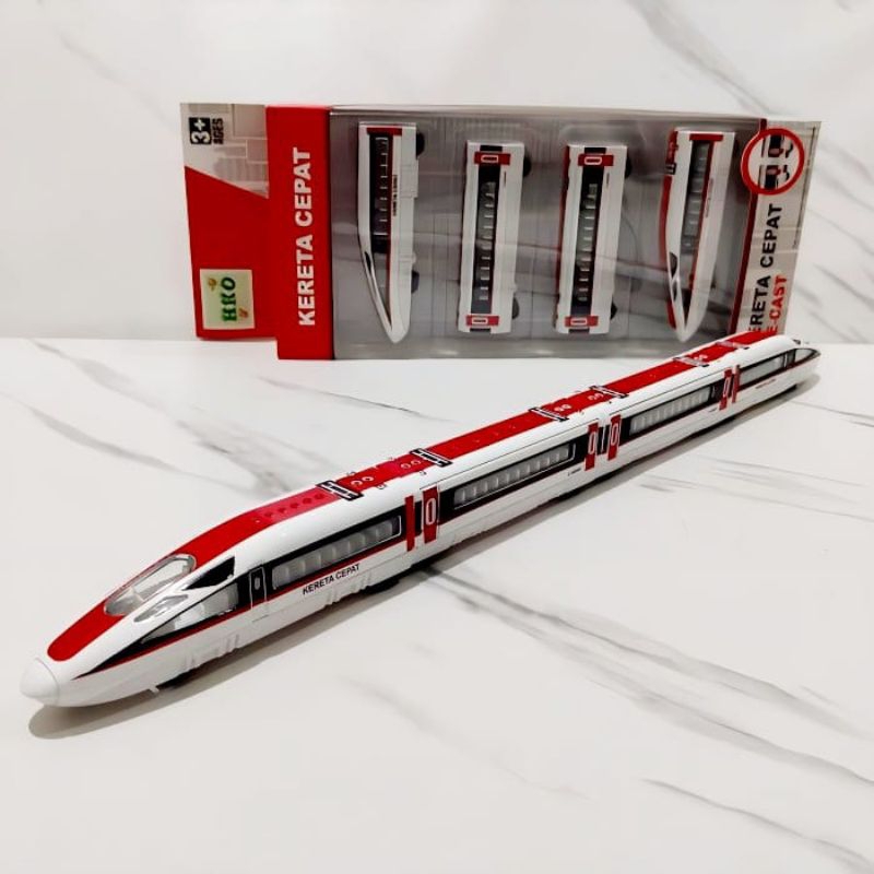 Jual Diecast Set Kereta Api Cepat MRT Alloy 4in1 - Mainan Miniatur LRT Express Train 4 pcs bisa ...