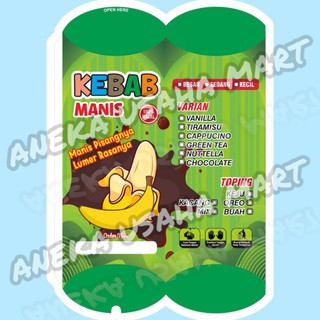 Jual 50 PCS Kertas Kebab Pisang Coklat / Kardus Piscok MURAH | Bungkus ...