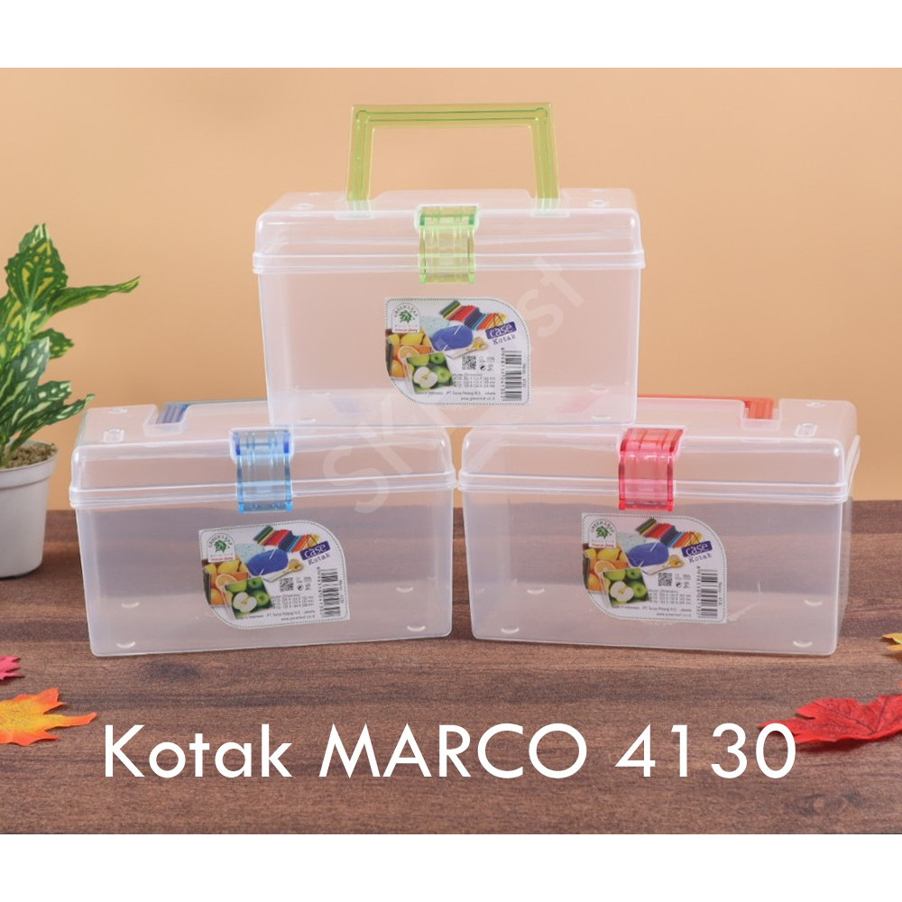 Jual Green Leaf 4130 Kotak Box Plastik Hampers Container Obat Marco ...