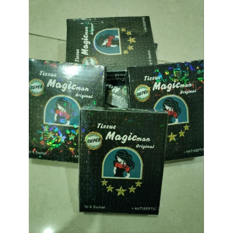 Jual Tissu Mejic Man Hitam (kemasan isi 6sachet) | Shopee Indonesia