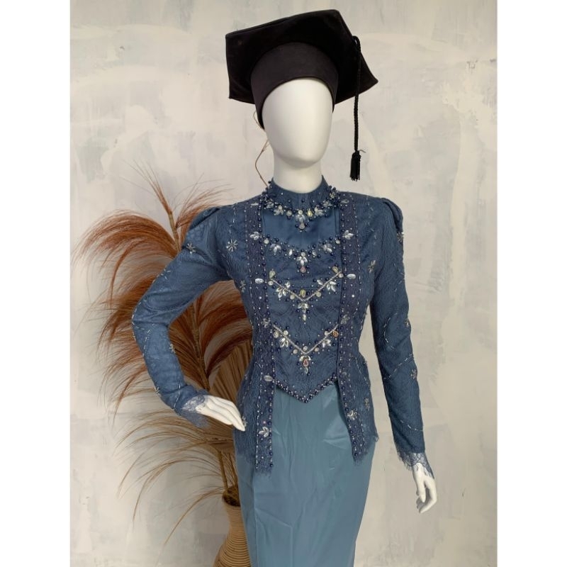 Jual KEBAYA KINARA KUTUBARU premium PERMATA FULL FURING/kebaya modern ...