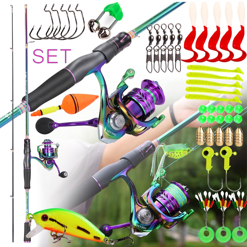 Jual Sougayilang Rainbow Fishing Pancing Set 1000-5000 gulungan ...