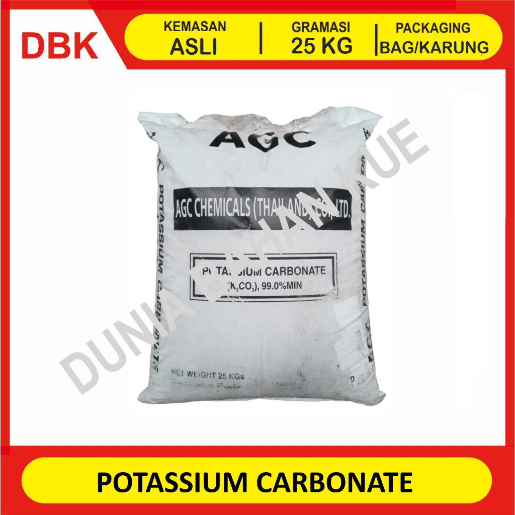 Jual POTASSIUM CARBONATE AGC THAILAND - 1 BAG 25 KG | Shopee Indonesia