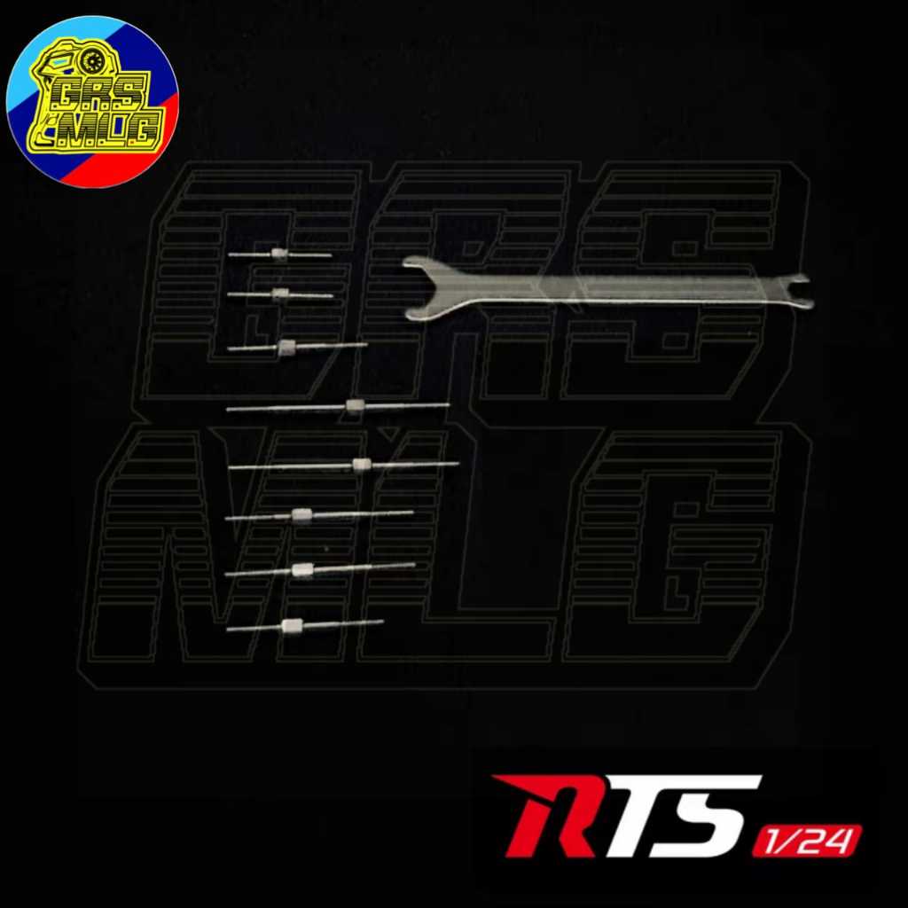 Jual Rhino Racing RTS Turnbuckle M1,2 Set with Tool 1/24 1/28 RC Drift ...
