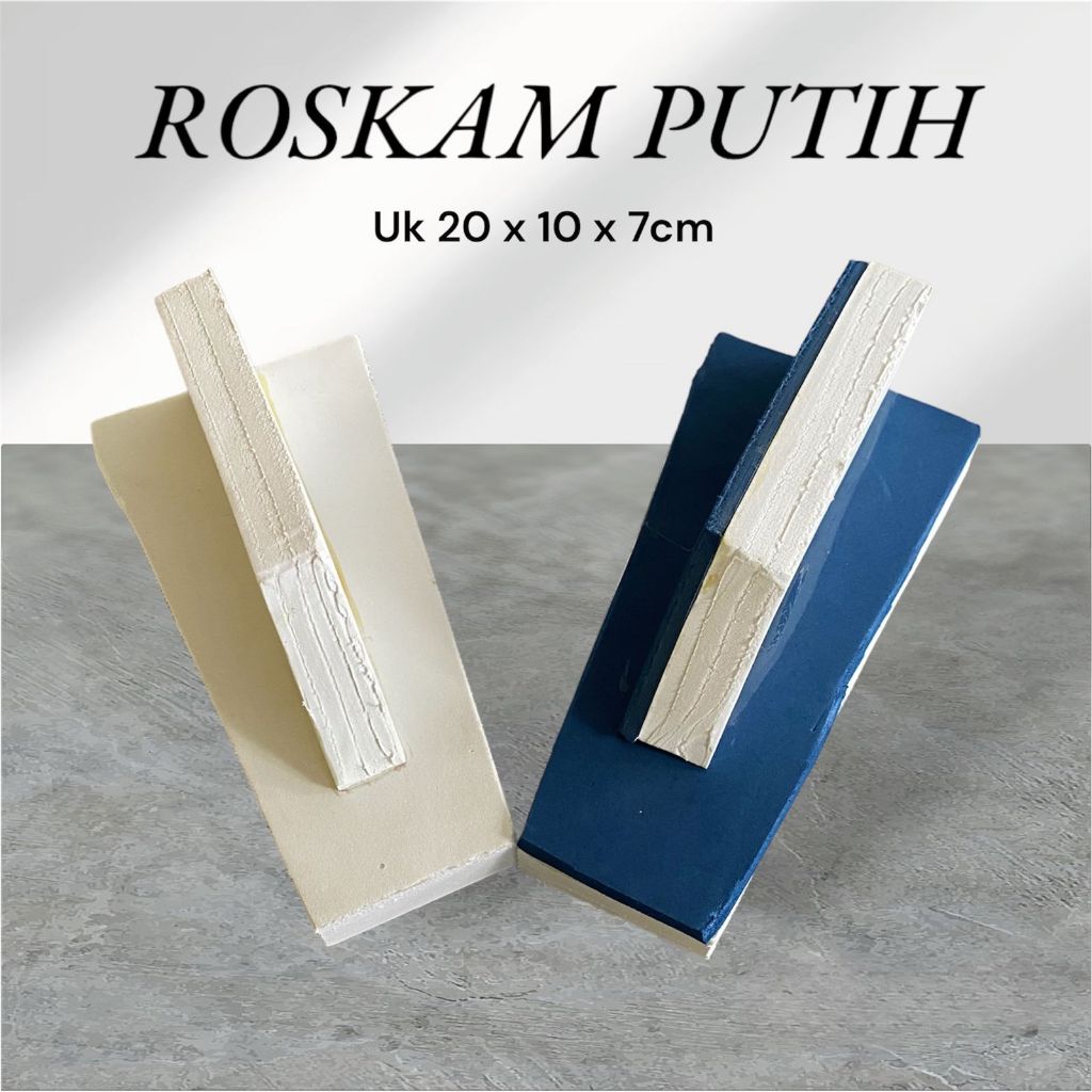 Jual Roskam putih spon uk 20cm penghalus acian raskam penggosok acian ...
