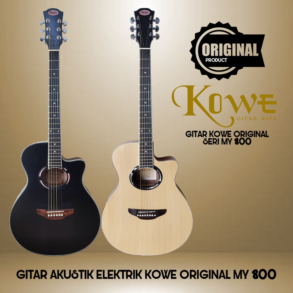 Jual Gitar KOWE Akustik Elektrik Original Seri MY 800 EQ 7545R | Shopee ...