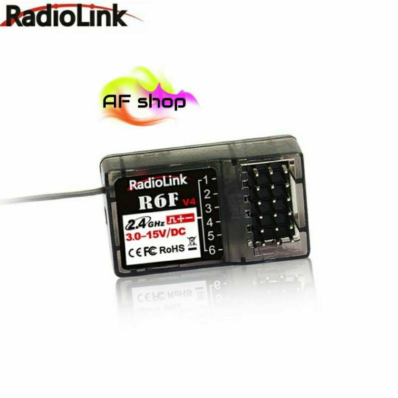 Jual Radiolink R6F Receiver 6Ch 2.4GHz RC6GS RC4GS RC4G RC3S T8F ...