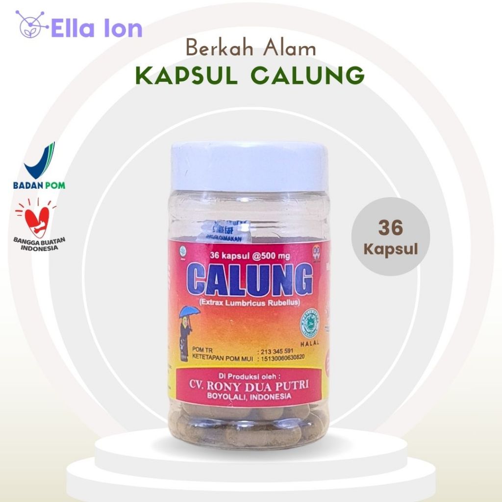 Jual Obat Tipes / Kapsul Calung Isi 36 Kapsul / Kapsul Ekstrak Cacing ...