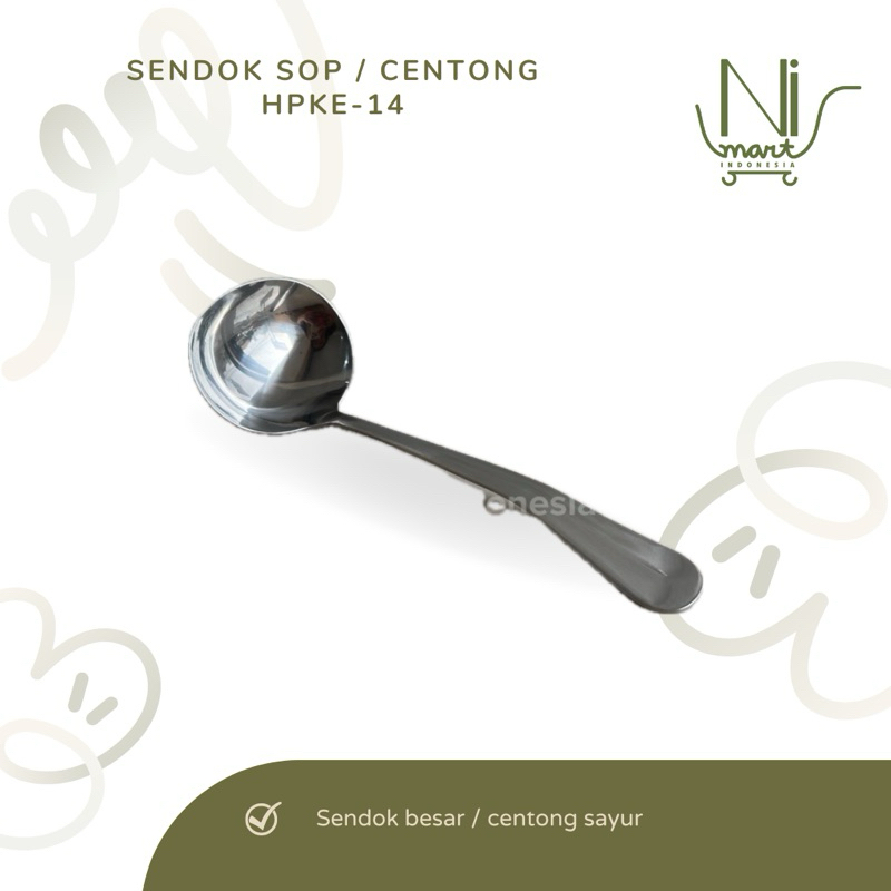 Jual Sendok Sop HPKE-14 | Sendok Besar Soup Centong Sayur Makanan ...