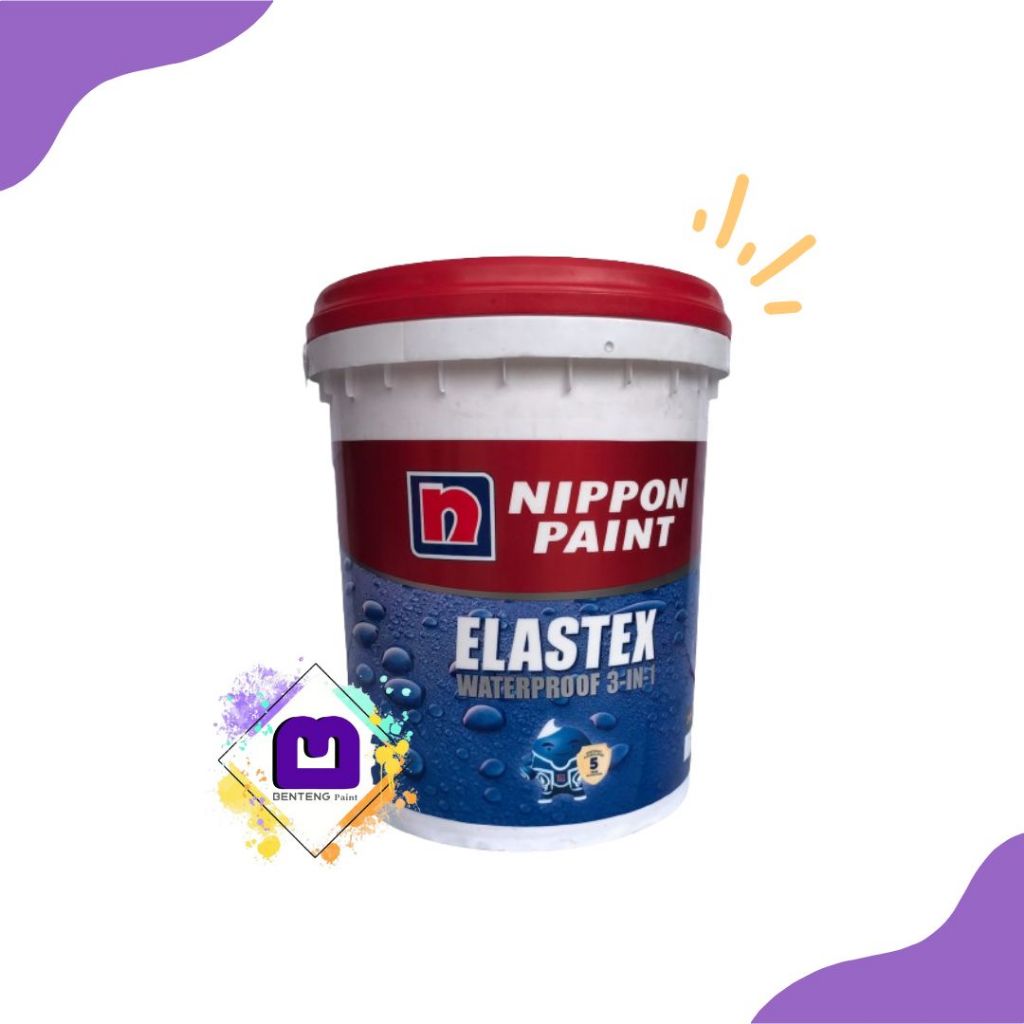 Jual CAT ELASTEX WATERPROOF (Pelapis Anti Bocor) NIPPON PAINT 20KG ...