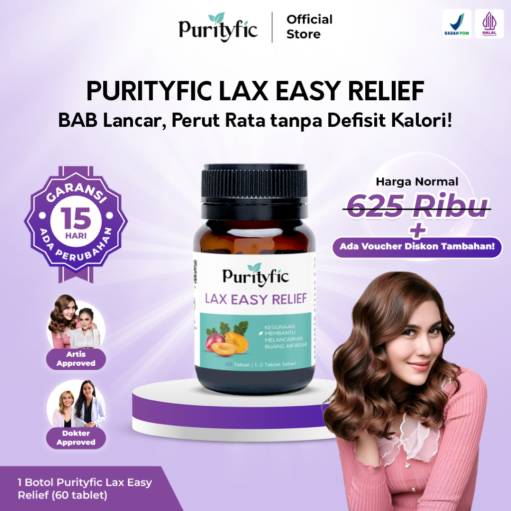 Jual (Official) Purityfic Lax Easy Relief 60 Tablet Vitamin Australia ...