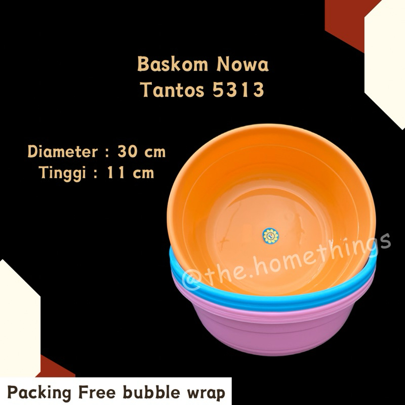 Jual BASKOM PLASTIK TANTOS NOWA 5313 / BASKOM BULAT BESAR | Shopee ...