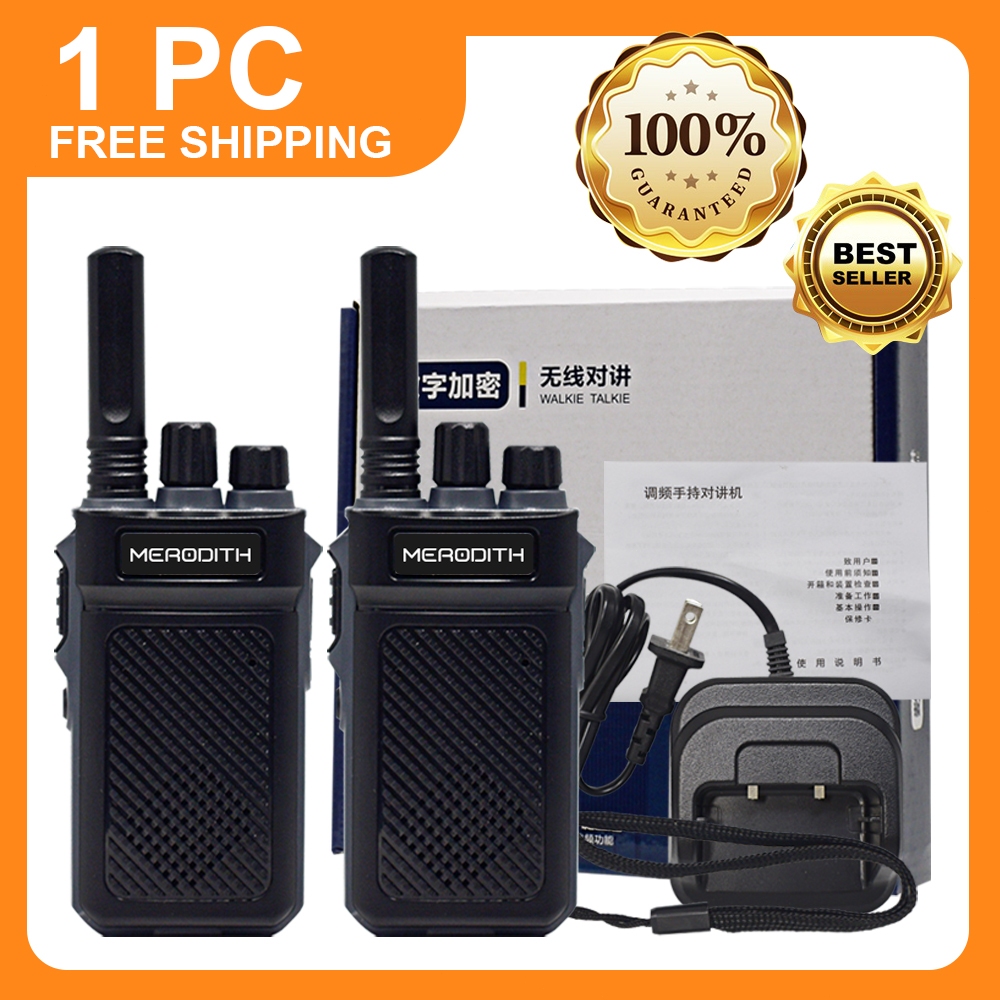 Jual 【Frequency copy】HT MERODITH 118 Walkie Talkie Dual Band 5W UHF+VHF handy talkie BLACK 1 ...
