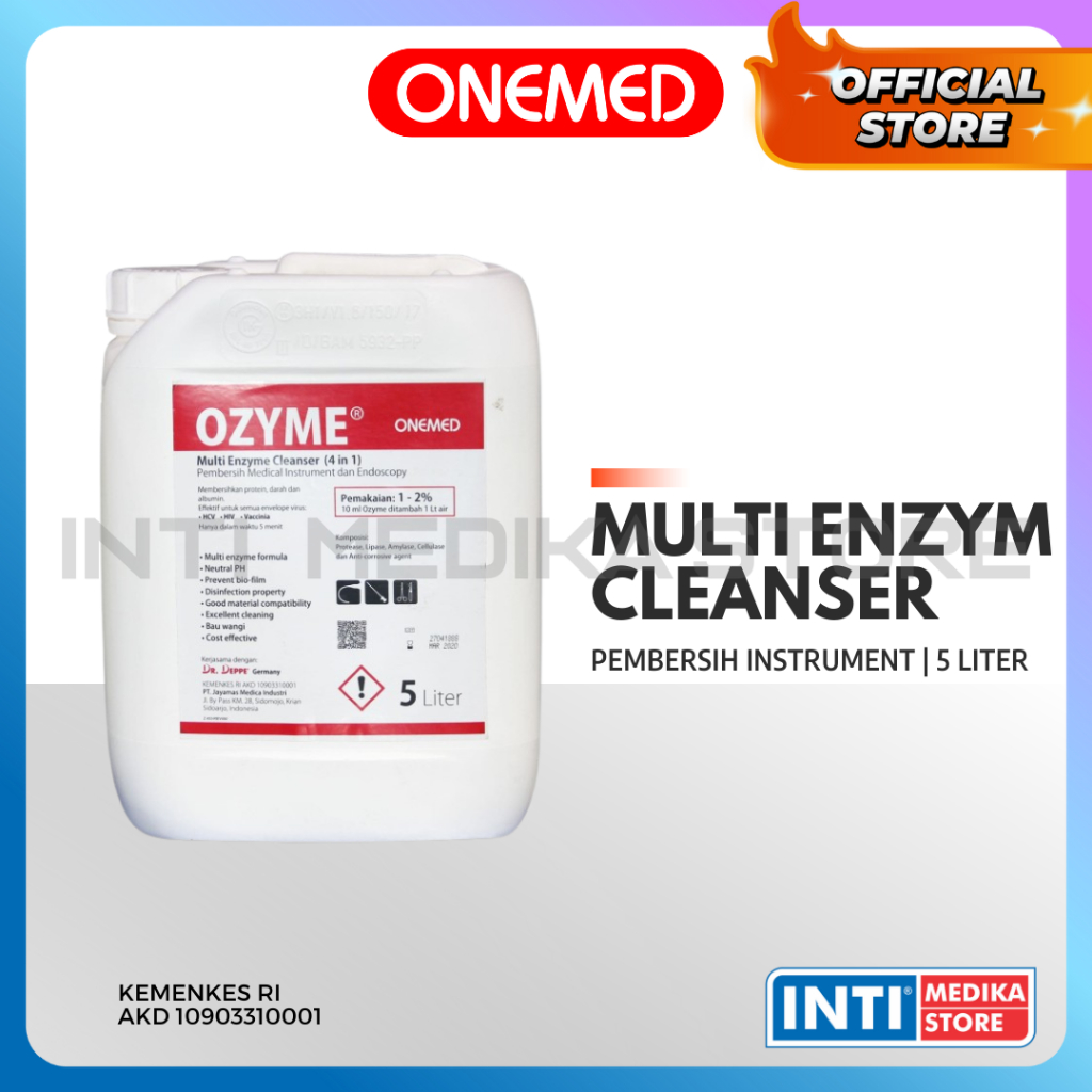 Jual ONEMED - OZYME 5 Liter Multi Enzym Cleanser | Pembersih Instrument ...