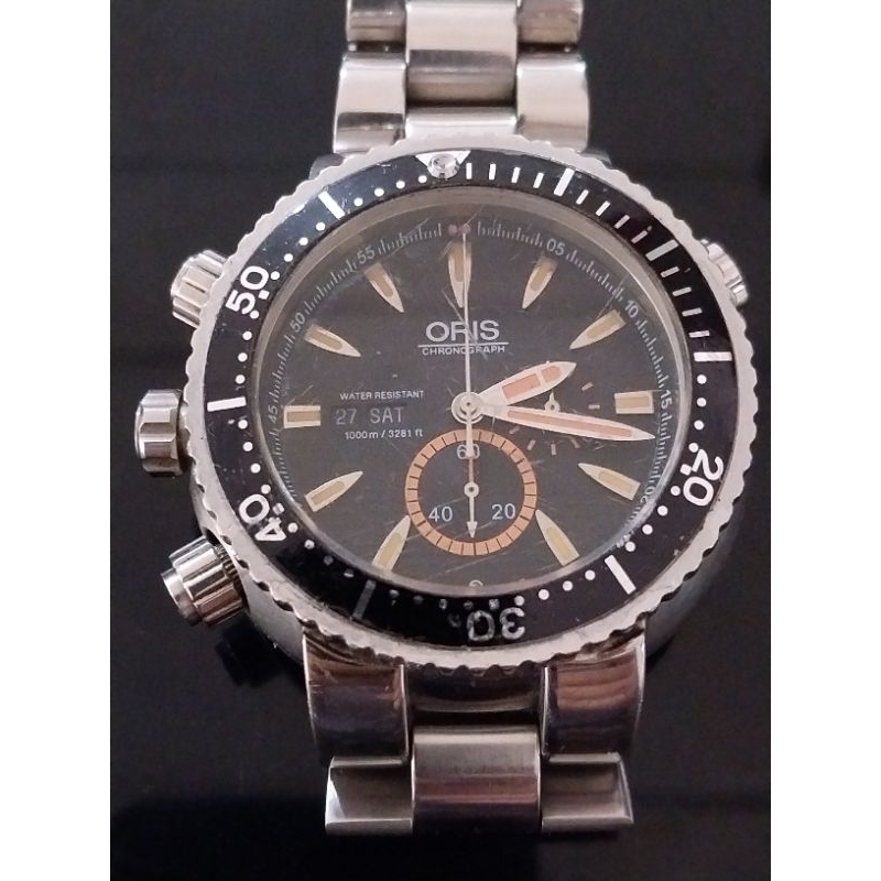 Jual ORIS Chronograph Jam Tangan Pria second 1049 | Shopee Indonesia
