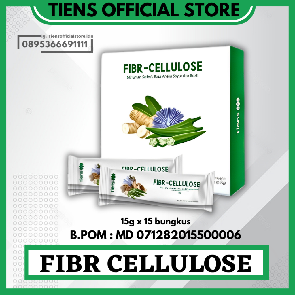 Jual Tiens Fibr Cellulose Minuman Detox Tinggi Serat Menjaga Usus ...