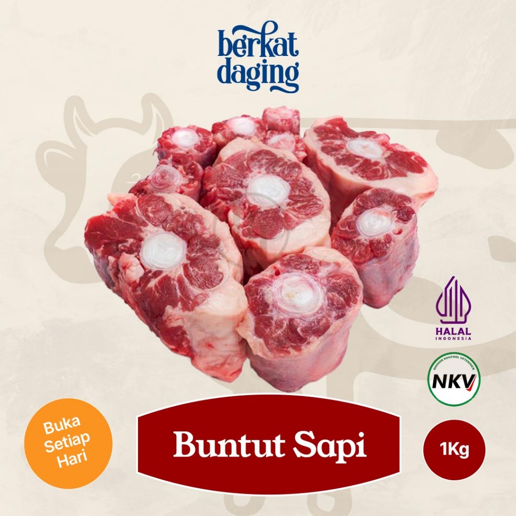 Jual Buntut Sapi Oxtail Soup 1kg - Super Daging Potong Rapih - BERKAT ...