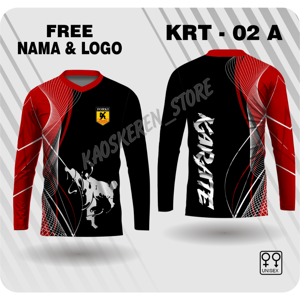 Jual Jersey olahraga karate baju beladiri karate lengan panjang kaos ... Jual Jersey olahraga karate baju beladiri karate lengan panjang kaos ...