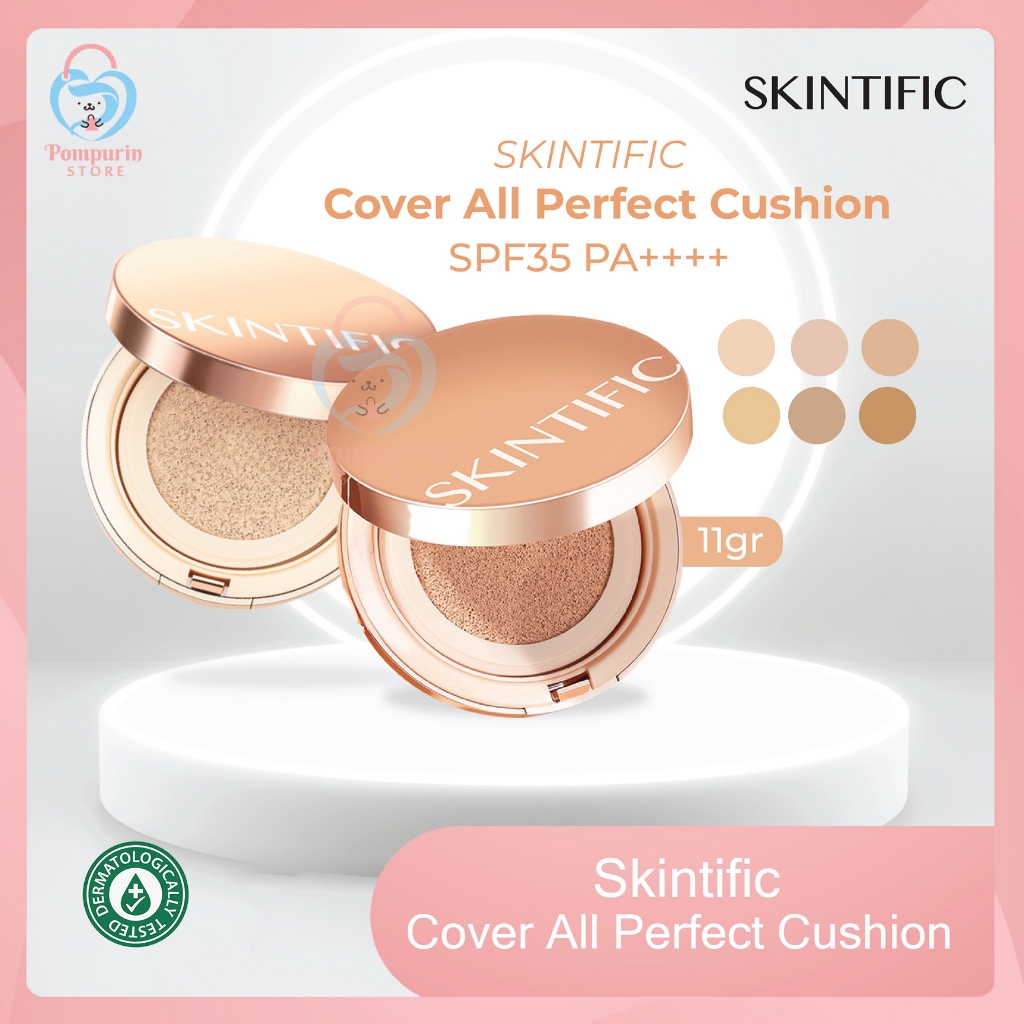Jual SKINTIFIC Cover All Perfect Cushion SPF35 PA++++ 11gr - Cushion ...