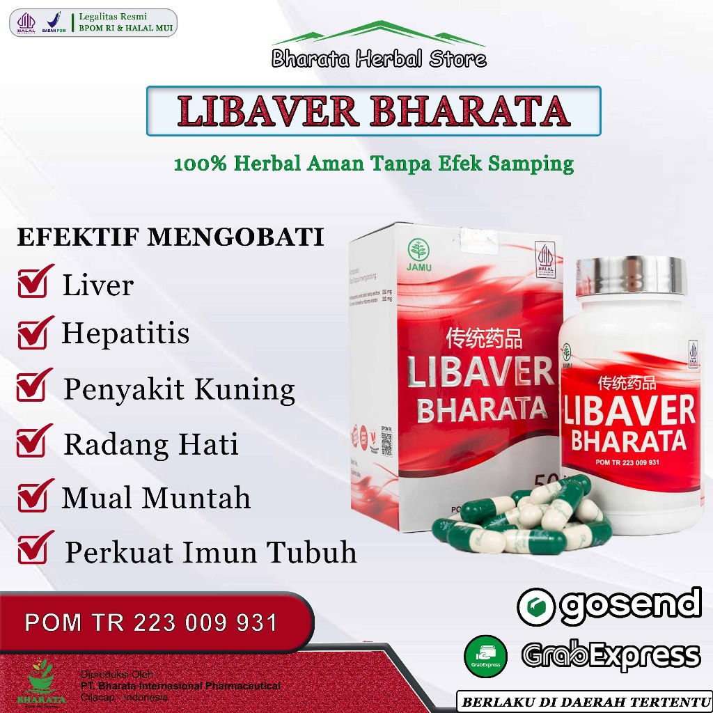 Jual Libaver Bharata - Obat Liver - Obat Hepatitis A B C D - Liver ...