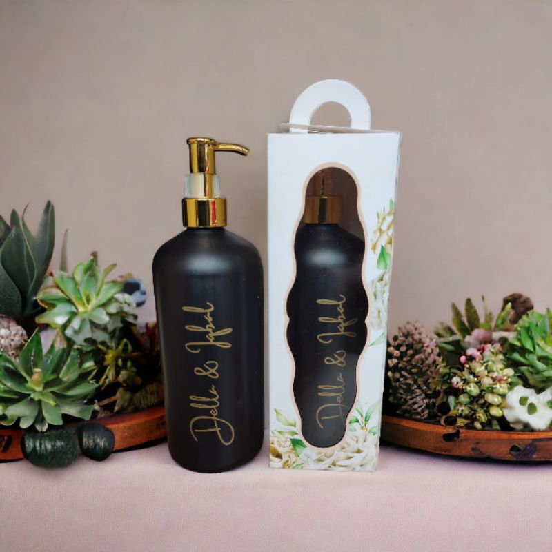 Jual botol pump luxury souvenir mewah gold 500ml refill sabun mandi ...