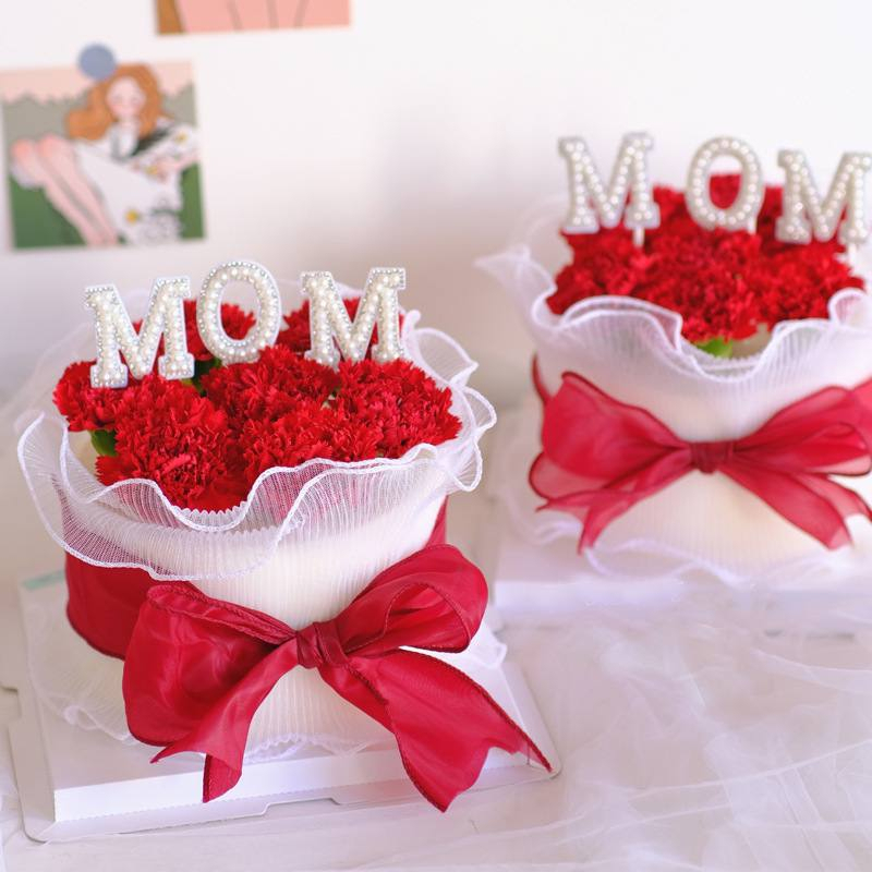 Jual HIASAN KUE TILE ALL ITEM DEKORASI BUCKET BUNGA PINK EDISI GIFT ...