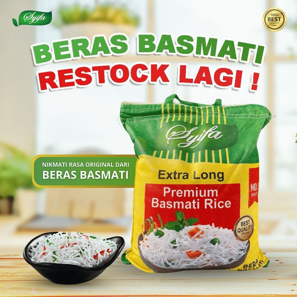 Jual Beras Basmati Perfect Rice Asli Ektra Long Premium Beras Kebuli ...