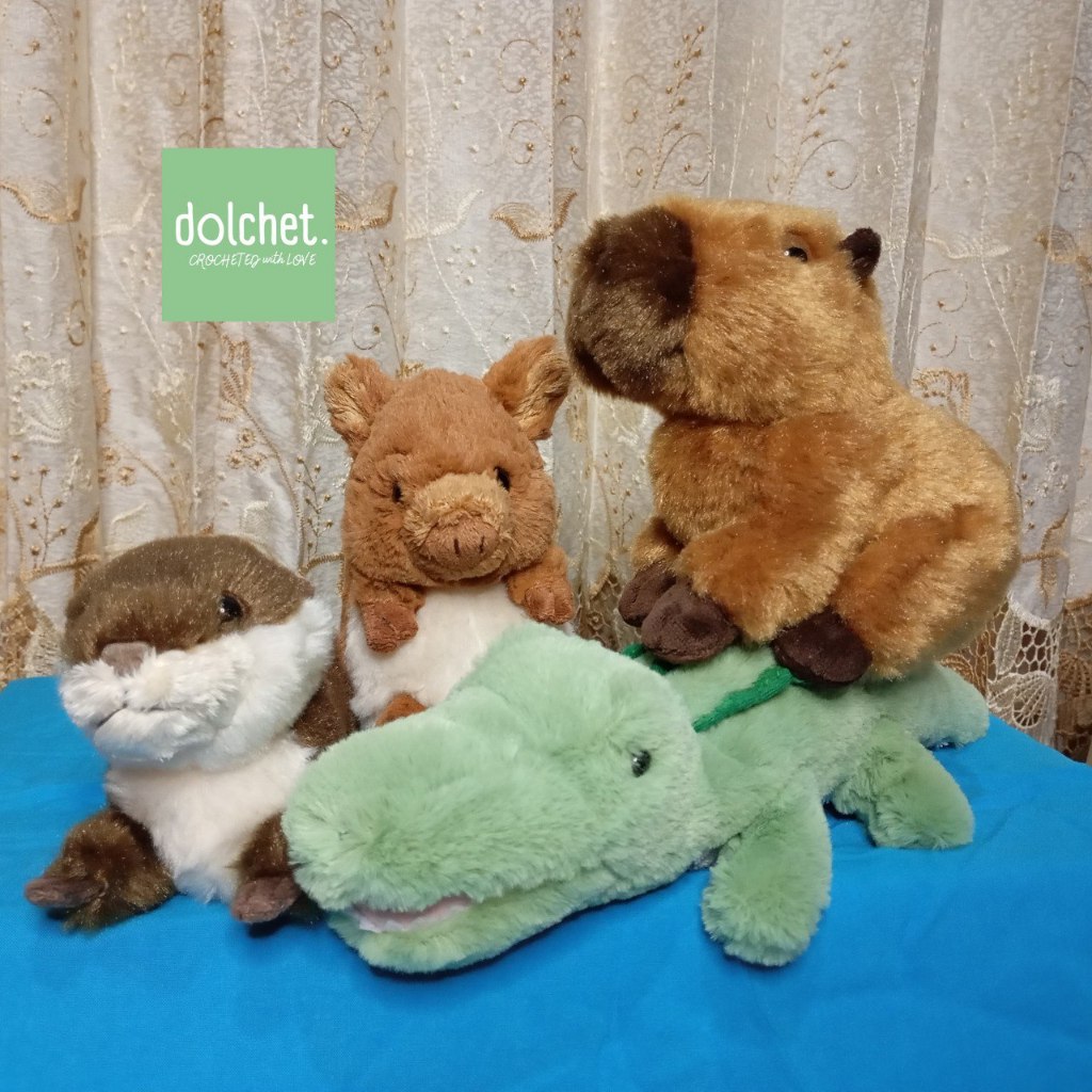 Jual Boneka Capybara Buaya Otter Babi Hutan Boar Musang Ferret Sunlemon Fluffies Premium ...