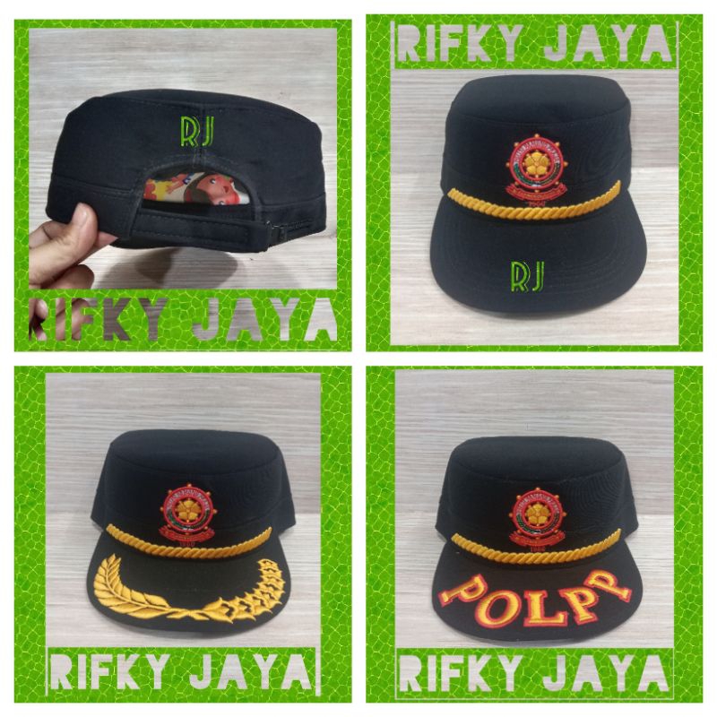 Jual Topi Komando Pol-PP/Topi POL-PP Model Komando | Shopee Indonesia
