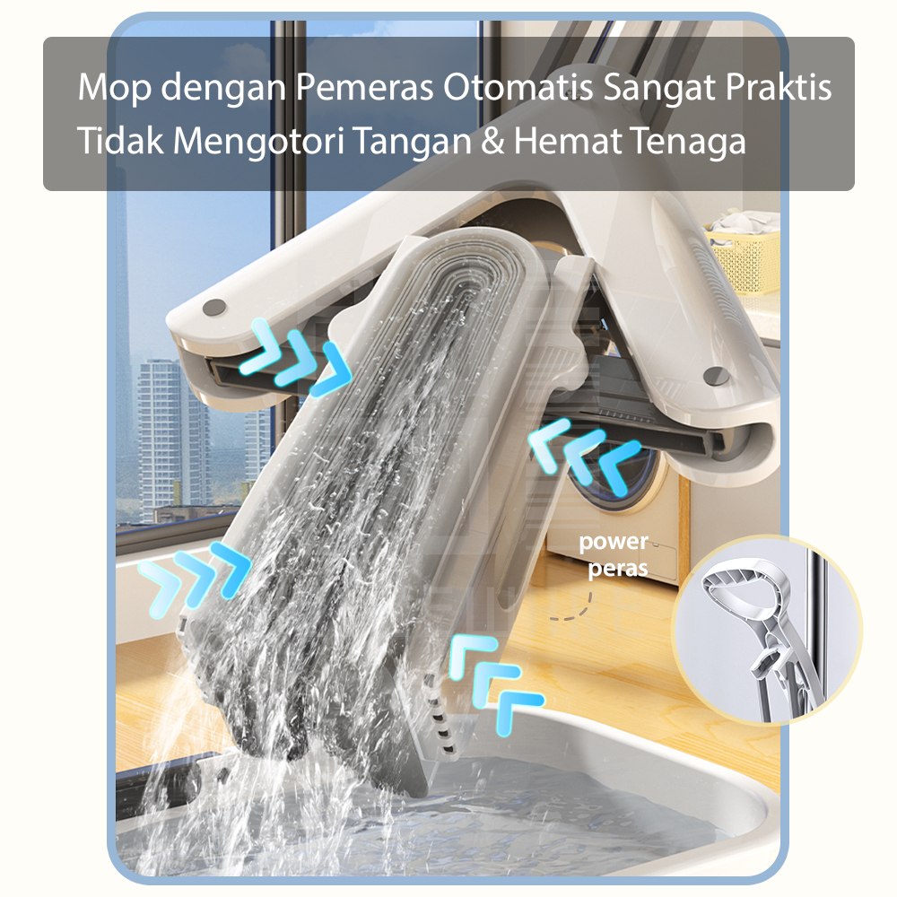 Jual HUGO Alat Pel Lantai Spons Ultra Mop Spongy - Pel Lantai Karet | Shopee Indonesia