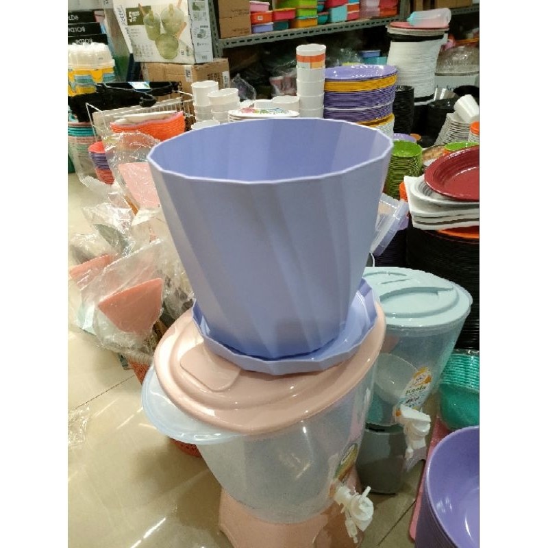 Jual POT Bunga Minimalis (Ada Tatakan) (GARANSI PECAH GANTI BARU ...