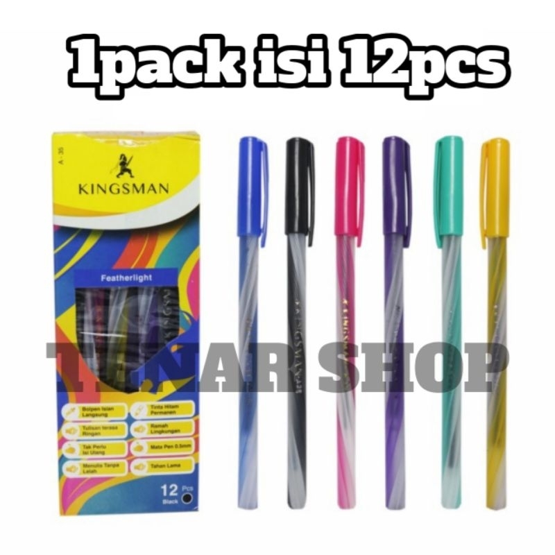 Jual pulpen merk kingsman / pulpen lilin / pulpen tinta hitam | Shopee ...