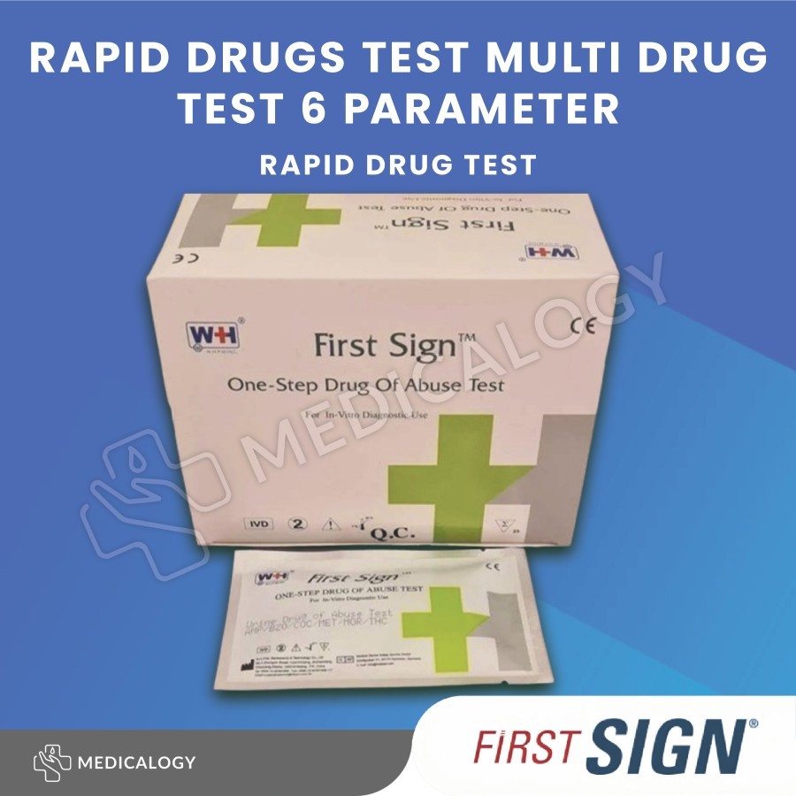 Jual Rapid Drugs Test Merk First Sign Multi Drug Test 6 Parameter ...