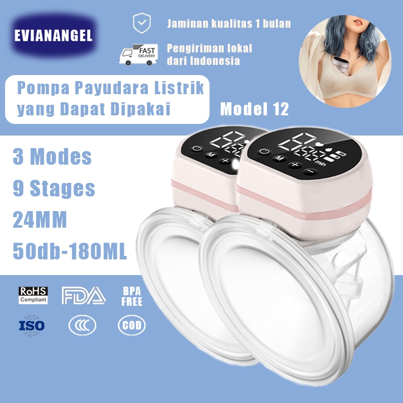 Jual EVIANANGEL Pompa Asi Electric Breast Pump Handsfree Portable ...