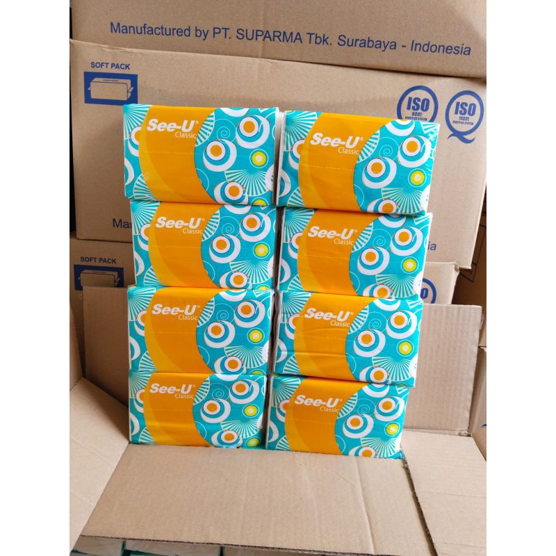 Jual Paket 8 Pack Tissue Tisu See-U See U 160 Sheet 2ply Facial Wajah ...