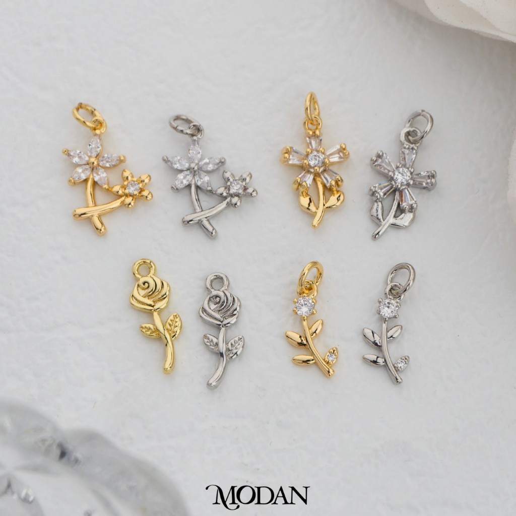 Jual Modan - Mini Spring Blooming Flower Charm Liontin Bunga Kecil ...