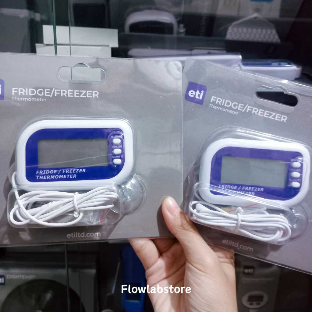 Jual Fridge/Freezer Thermometer with Internal Sensor Brand ETI | Shopee ...