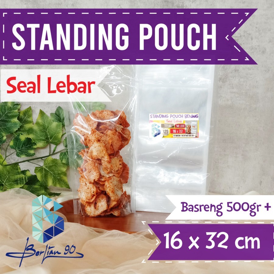 Jual Standing Pouch 16 x 32 Kemasan Plastik klip berdiri / plastik ...
