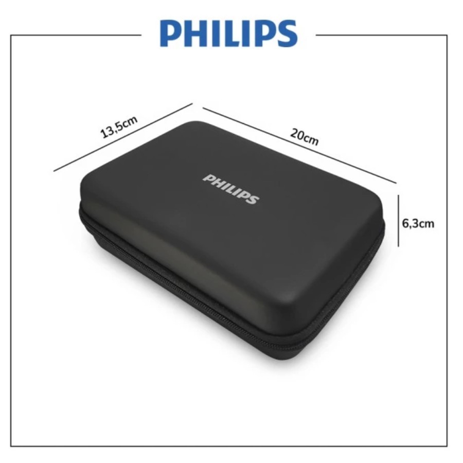 Jual Philips Hardcase Travel Case Pouch Dompet utkPower Bank Charger Kabel | Shopee Indonesia
