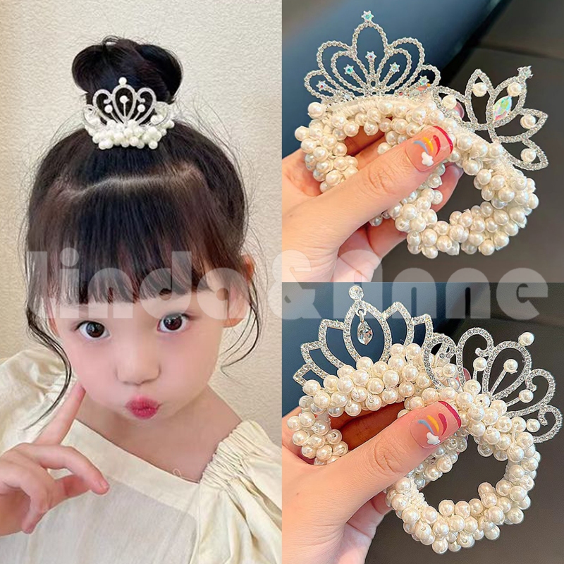 Jual Ikat Rambut Crown Mahkota Mutiara Kuncir Rambut Anak Perempuan ...