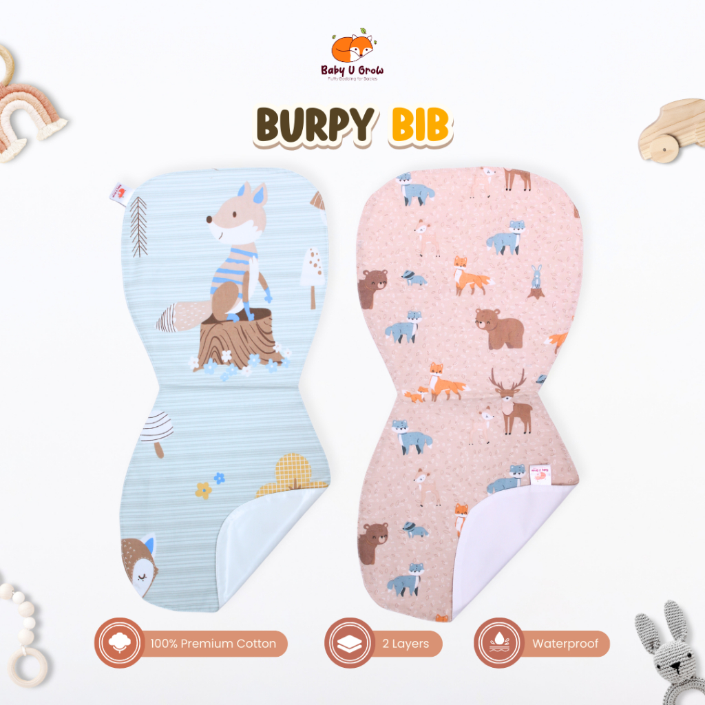 Jual BABY U GROW - Burpy Bib Bayi Waterproof - Katun Catra | Shopee ...