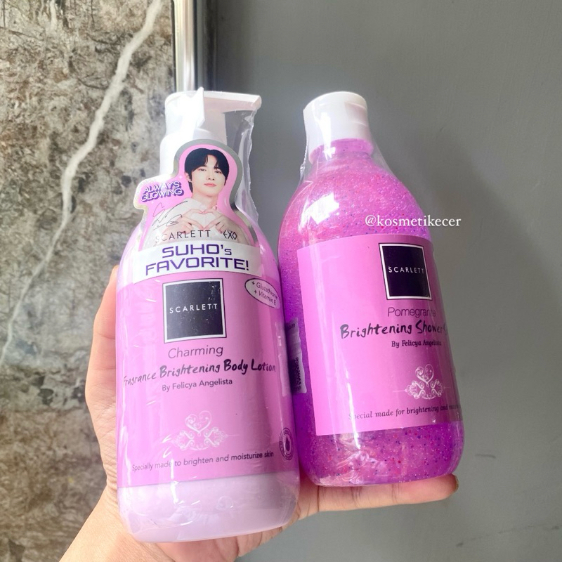 Jual PAKET 2 IN 1 SCARLETT BODY LOTION & SHOWER SCRUB | Shopee Indonesia