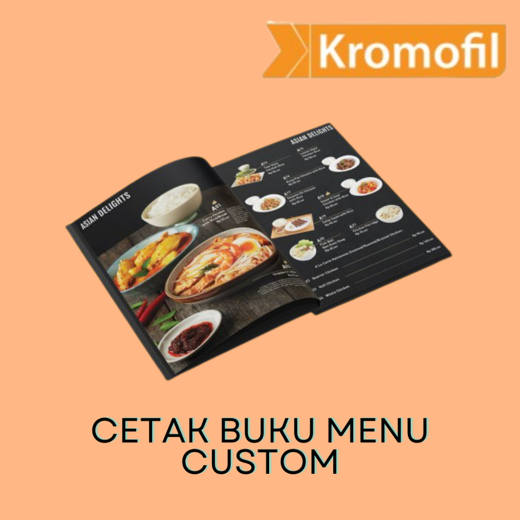 Jual Cetak Buku Menu Makanan Minuman | Restoran Cafe Rumah Makan Custom ...