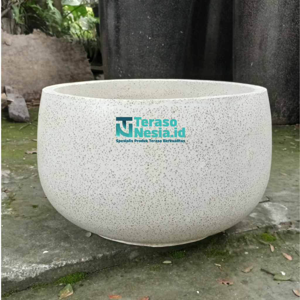 Jual Invoice Pot Teraso Mangkuk | Pot Terazzo Outdoor Indoor | Pot ...