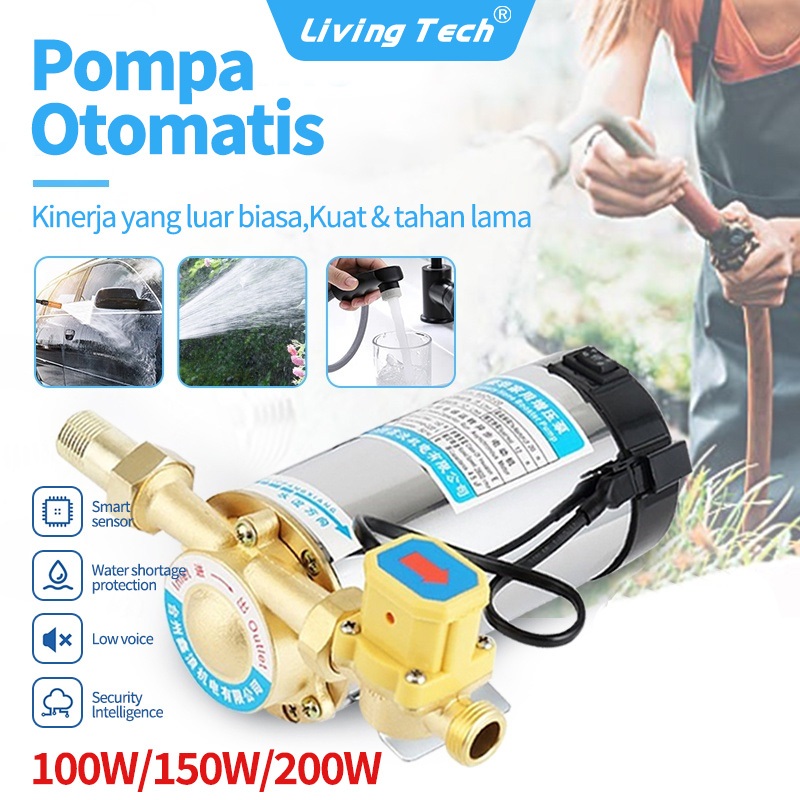 Jual Pompa Pendorong Tekanan Air Booster Pump 100 Watt Mesin Pompa ...
