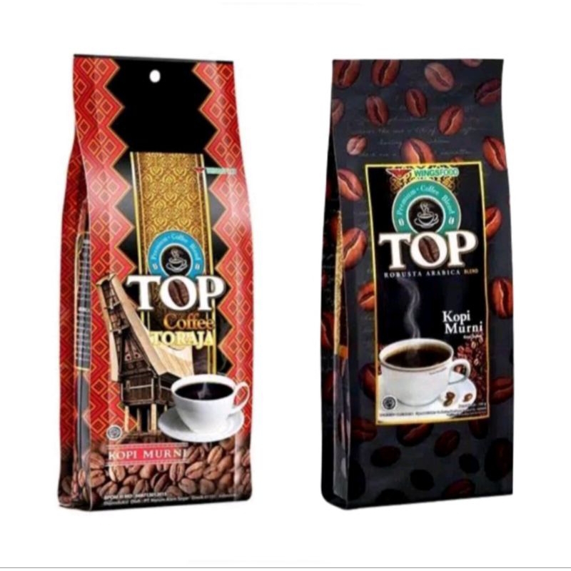 Jual TOP KOPI MURNI & TOP TORAJA MURNI KEMASAN POUCH ISI 158 GRAM ...