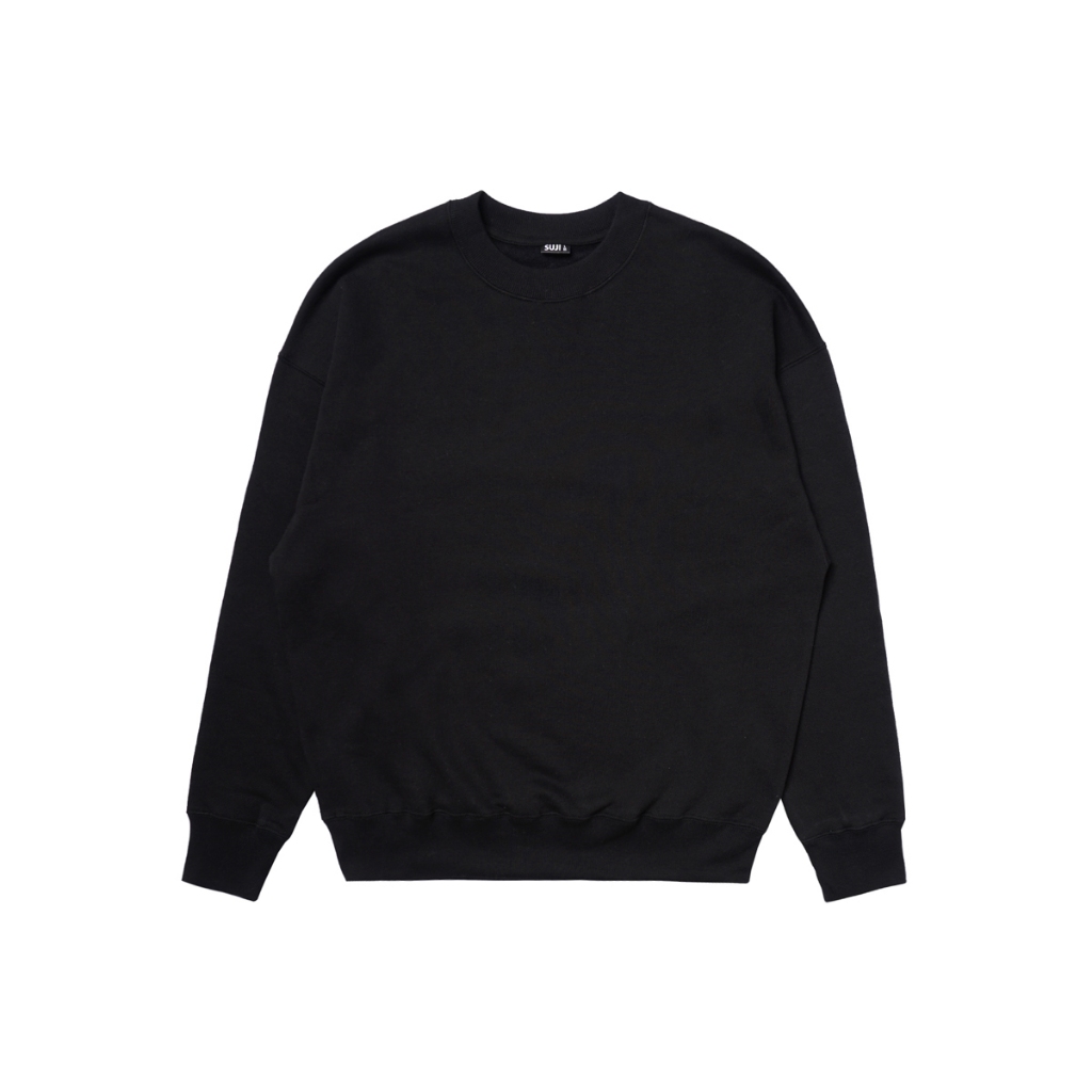 Jual SUJI Oversized Sweater Polos Hageru Hitam Black | Shopee Indonesia