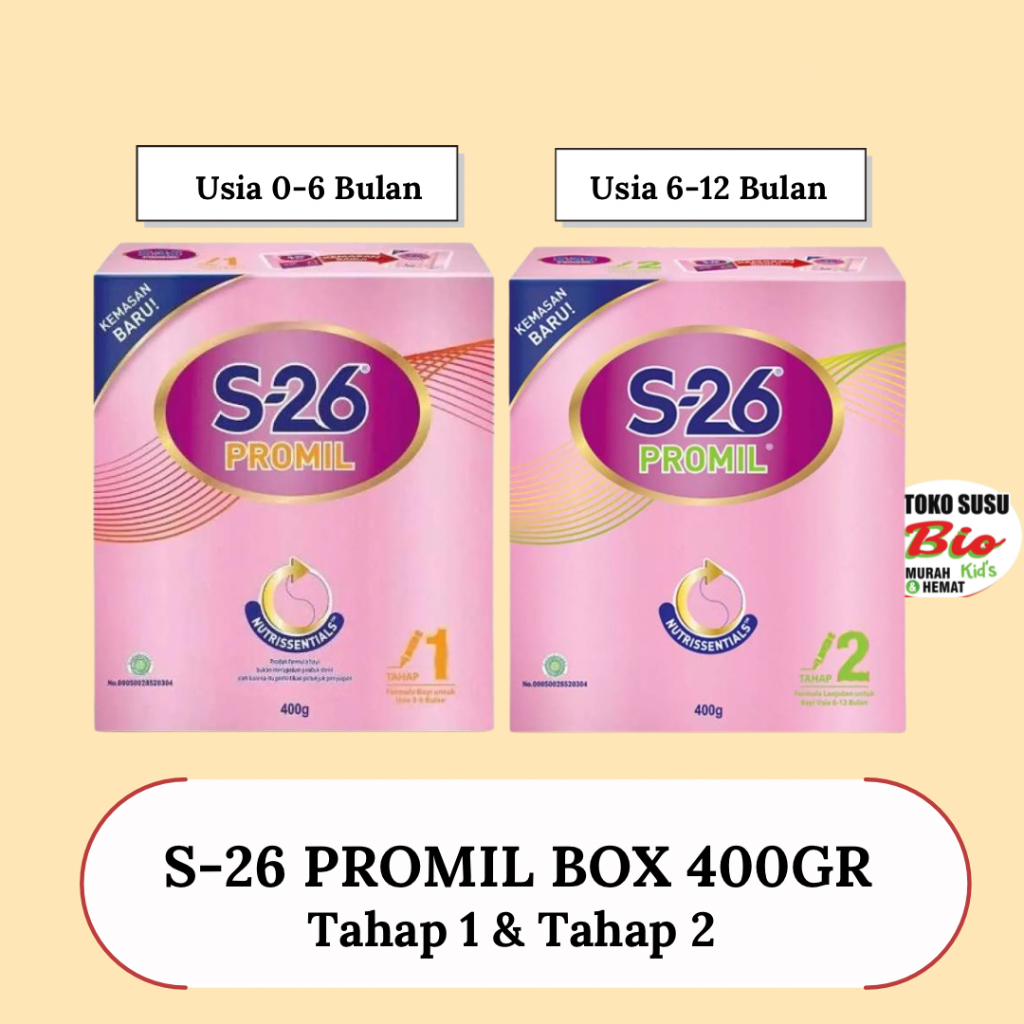 Jual S-26 Promil Tahap 1 & Tahap 2 400gr 700gr | Shopee Indonesia