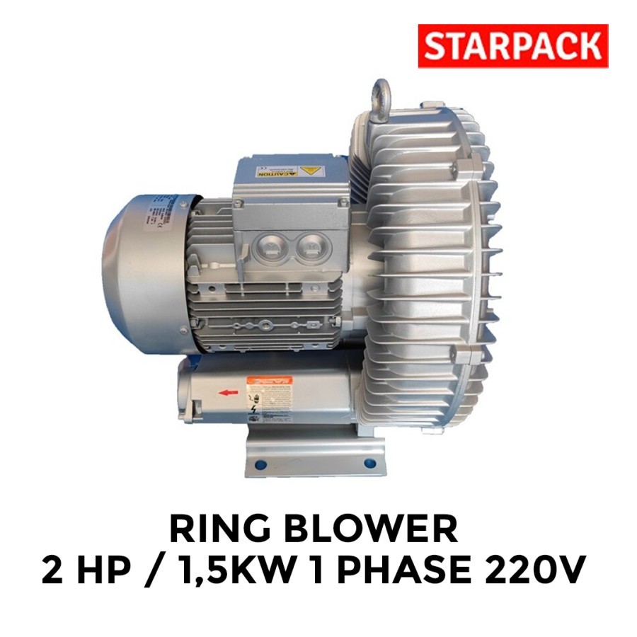 Jual Ring Blower 2 HP / 1,5kW 1 Phase 220V Blower Kolam Tambak Ikan ...
